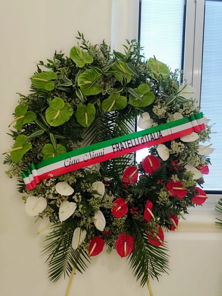 Corona di fiori tricolore – Italia - i Fiori di Luna